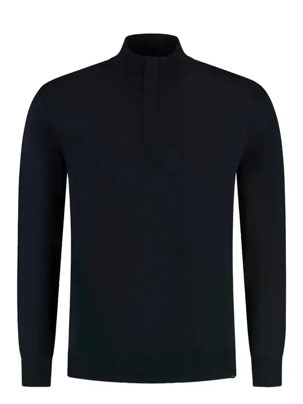 Paul & Shark Buttoned Sweater - Blue