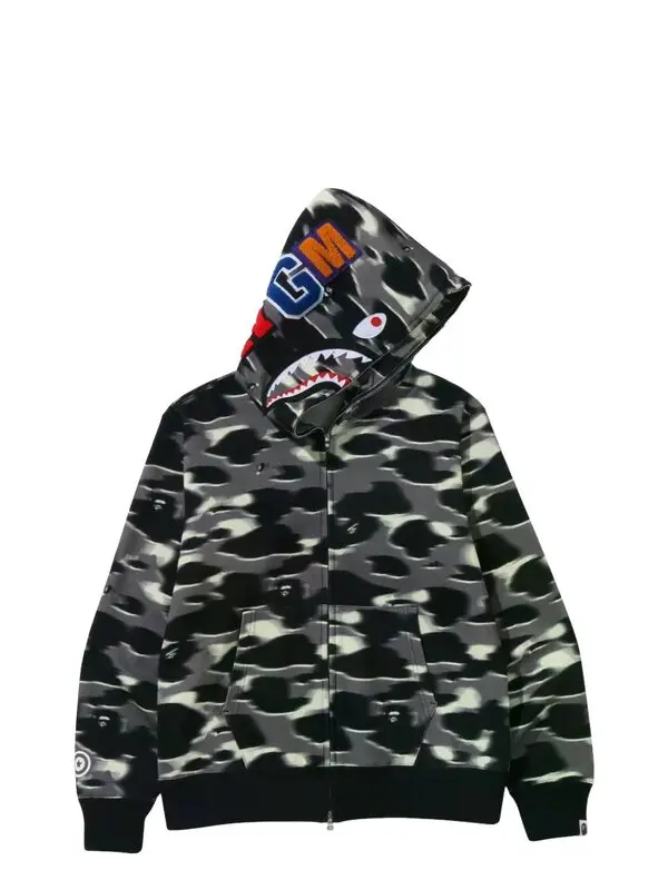 A BATHING APE Full-zip Printed Hoodie - Black