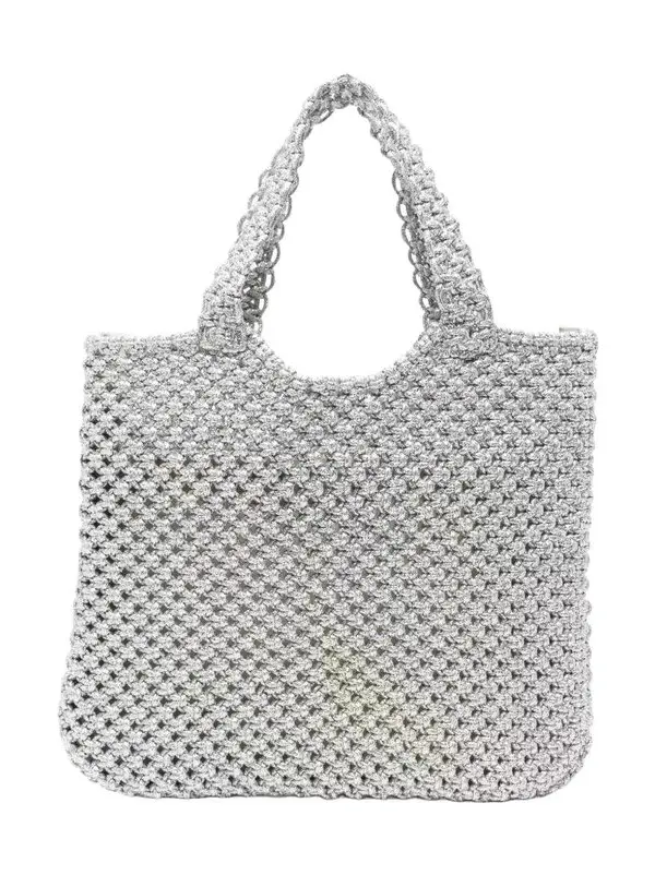 TELA Top-handle Shoulder Bag - Silver