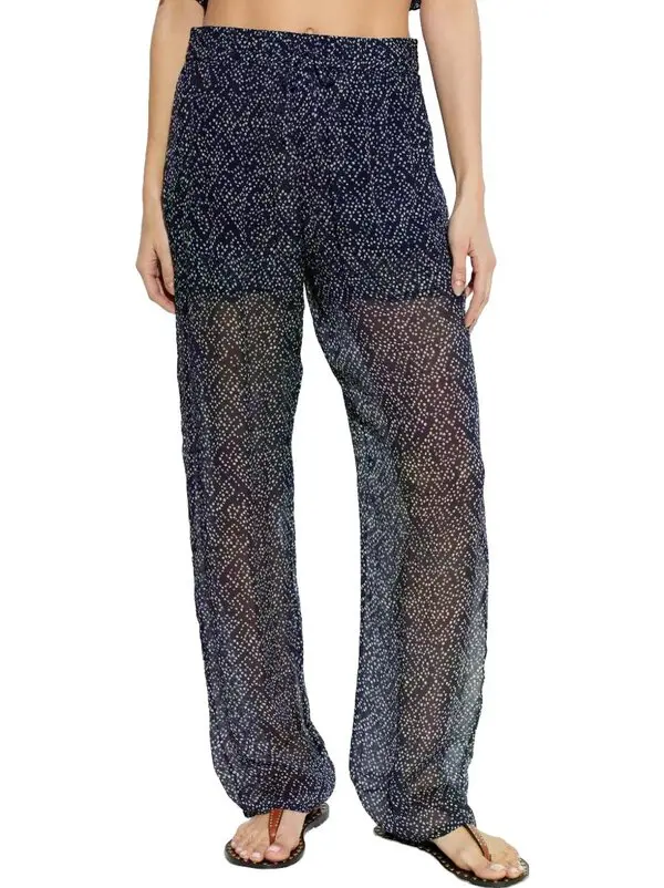 MARANT ETOILE Lydna Printed Trousers - Blue