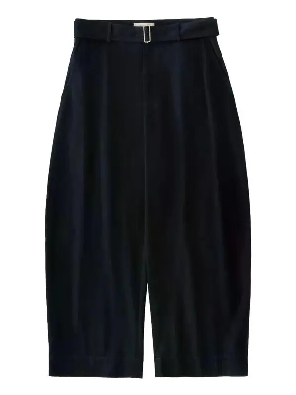 Studio Nicholson Belted Wide Leg Trousers - Blue