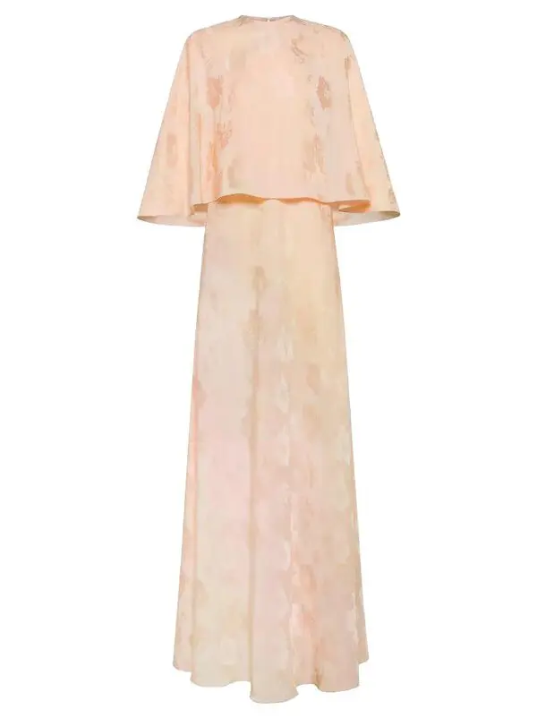 FORTE_FORTE Bouquet Jacquard Dress - Pink