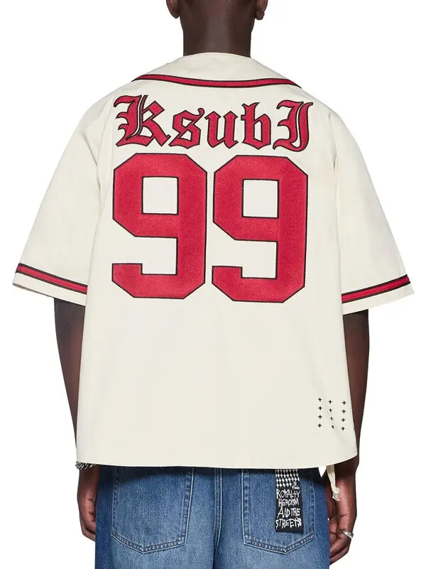 Ksubi Kball Baseball Jersey - Natural