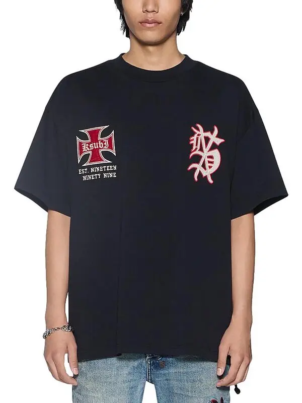 Ksubi League Ekcess Short Sleeve Tee - Black