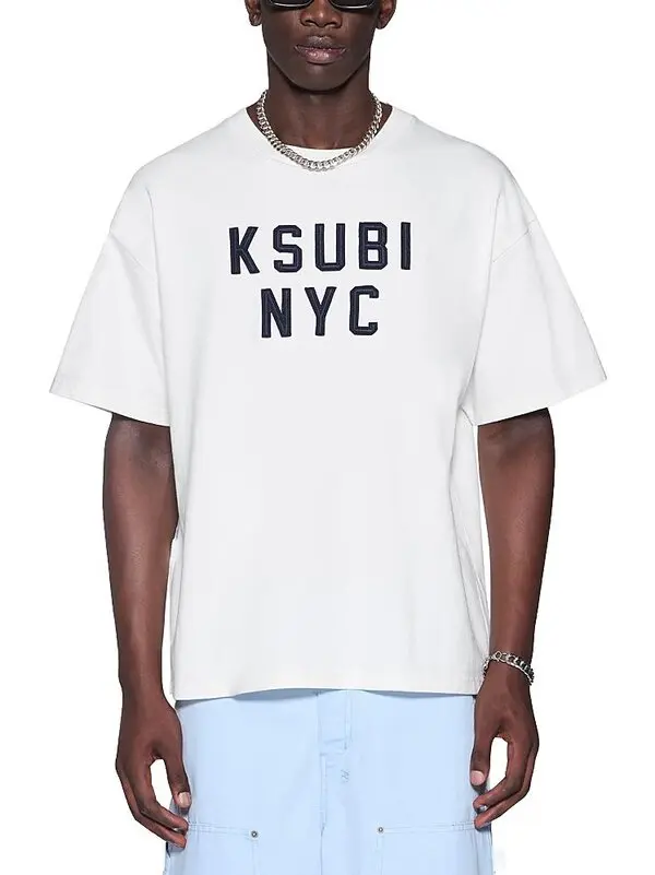 Ksubi Nyc Ekcess Short Sleeve Tee - White