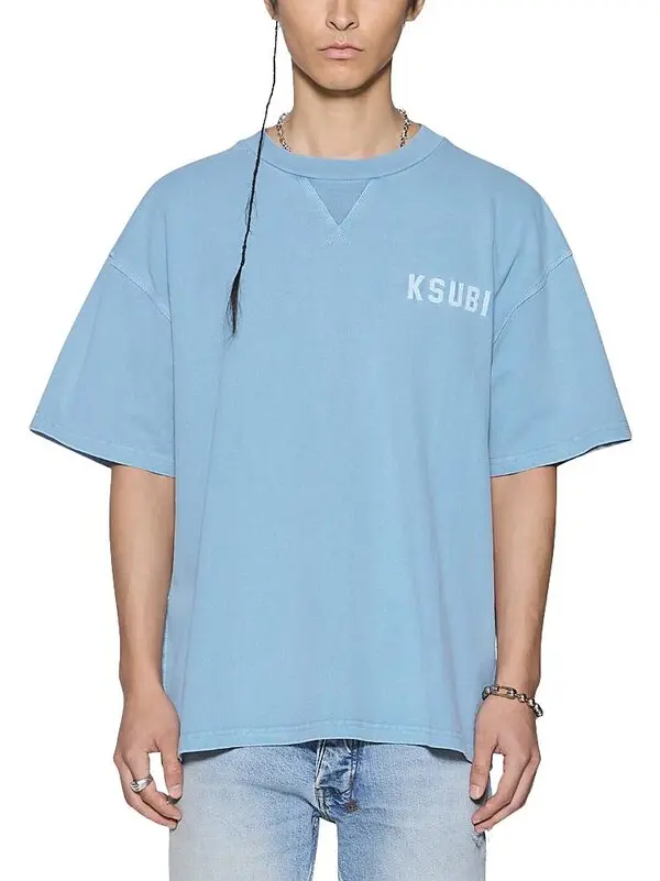 Ksubi K Lock Biggie Short Sleeve Tee - Light Blue