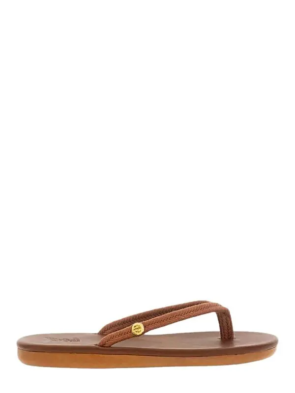 ANCIENT GREEK SANDALS Braided Strap Sandals - Brown