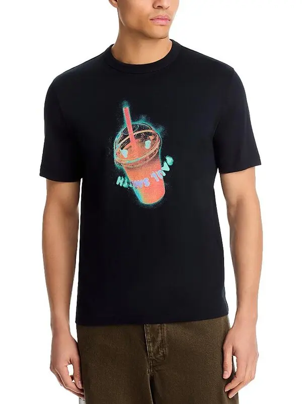 Paul Smith Drink Print Tee - Black