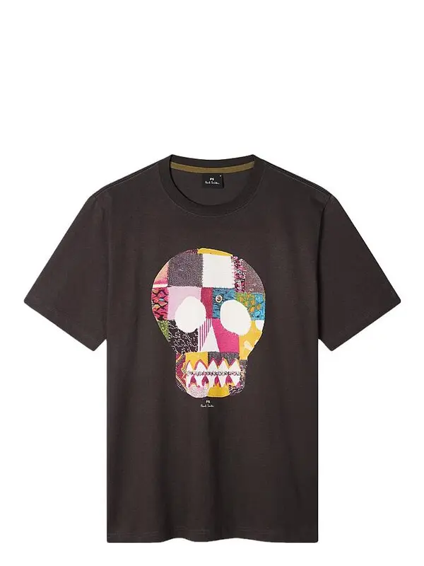 Paul Smith Skull Graphic T-shirt - Slate
