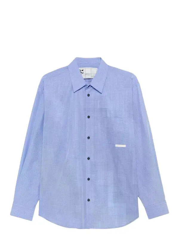 GR10K Pocket Check Shirt - Blue