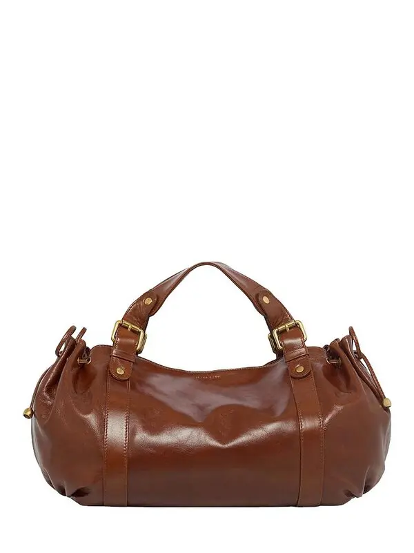 Gerard Darel 24h Leather Handbag - Caramel
