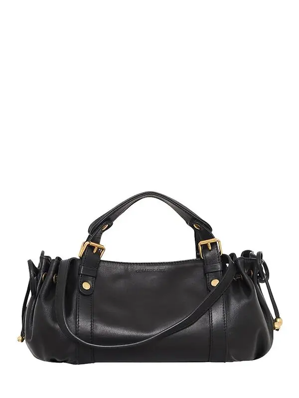 Gerard Darel 12h Leather Handbag - Black