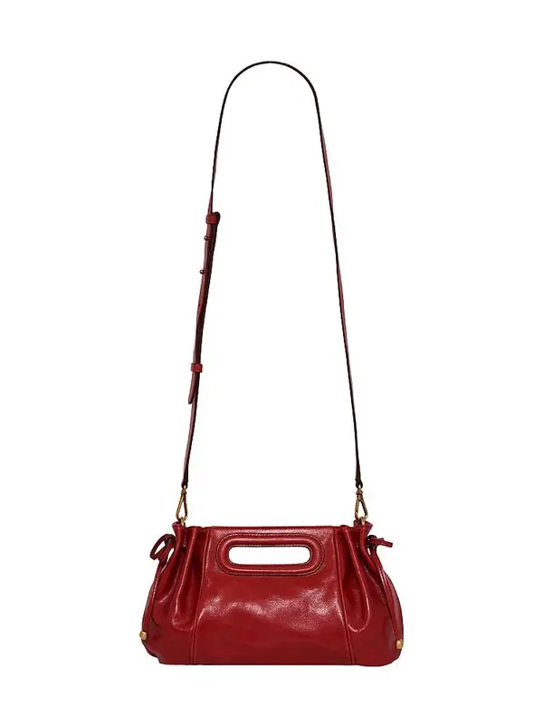 Gerard Darel Mini Dany Leather Handbag - Red