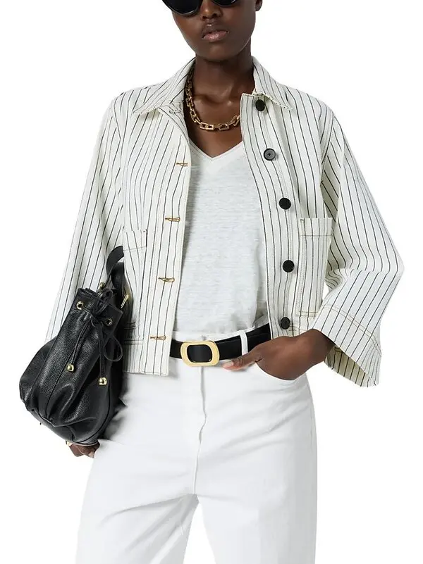 Gerard Darel Tamea Buttoned Jacket - Ecru
