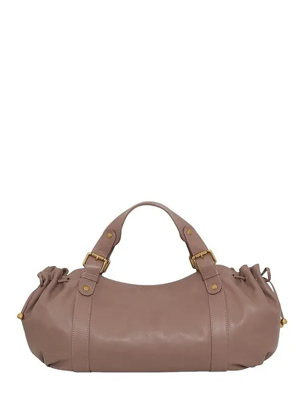 Gerard Darel 24h Leather Handbag - Rosewood