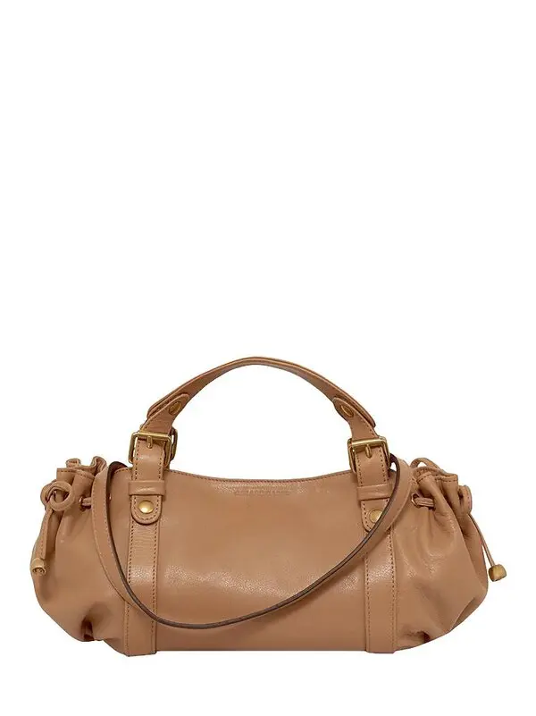 Gerard Darel 12h Leather Handbag - Caramel