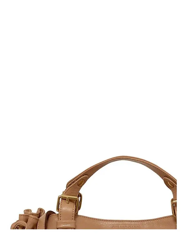 Gerard Darel 12h Leather Handbag - Caramel