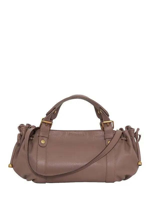 Gerard Darel 12h Leather Handbag - Rosewood