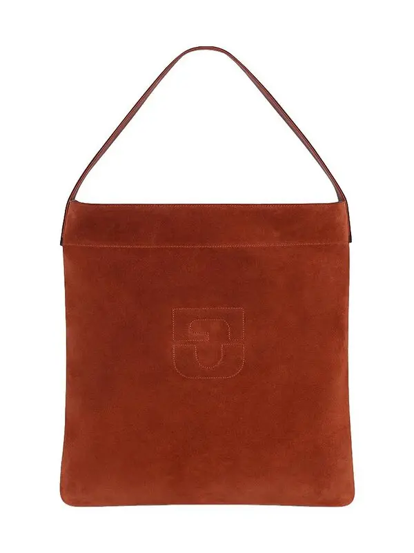 Gerard Darel Lady Suede Hobo Bag - Brandy