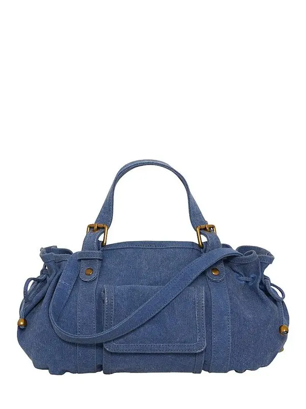 Gerard Darel 18h Denim Handbag - Blue