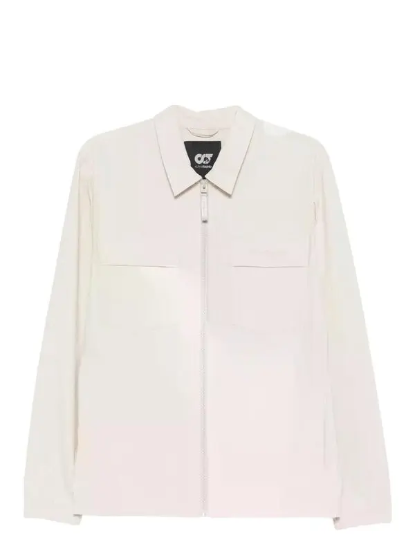 ALPHA TAURI Zip-fastening Chest-pocket Jacket - Neutrals