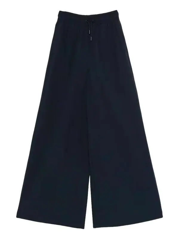 ALPHA TAURI Drawstring-waistband Palazzo Trousers - Blue