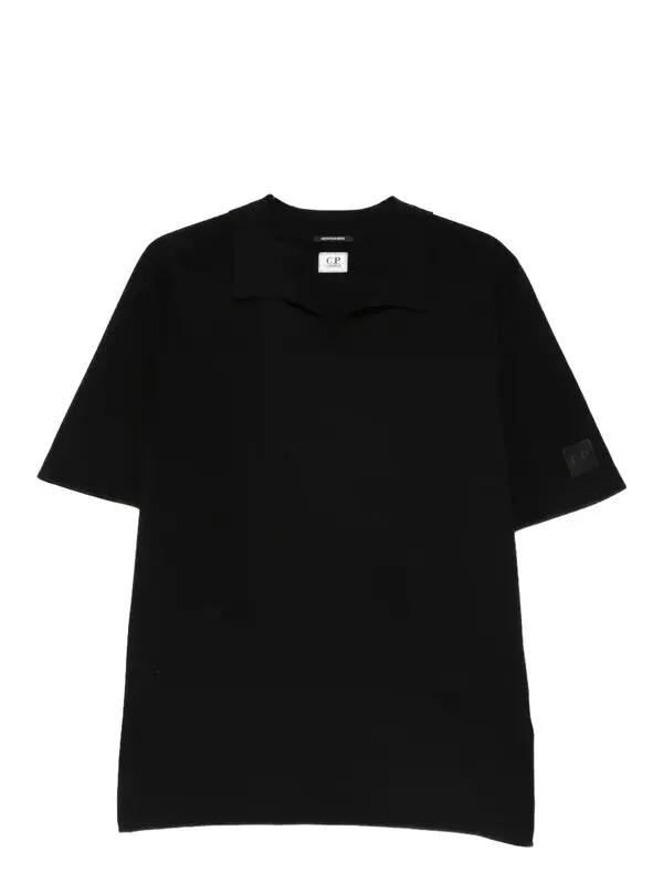 C.P. COMPANY Logo-patch T-shirt - Black