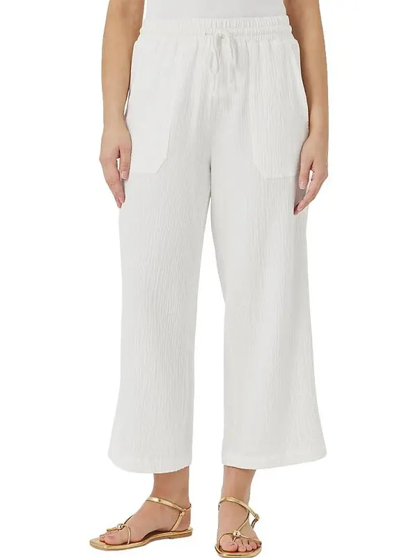 Splendid Ava Gauze Pants - White