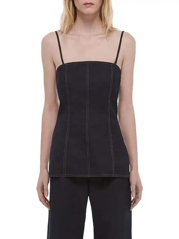 Helmut Lang Minimal Slip Tank Top - Navy Melange