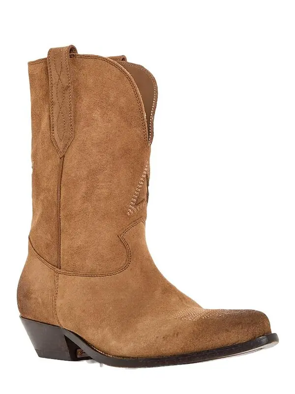 GOLDEN GOOSE Wish Star Western Boots - Cognac