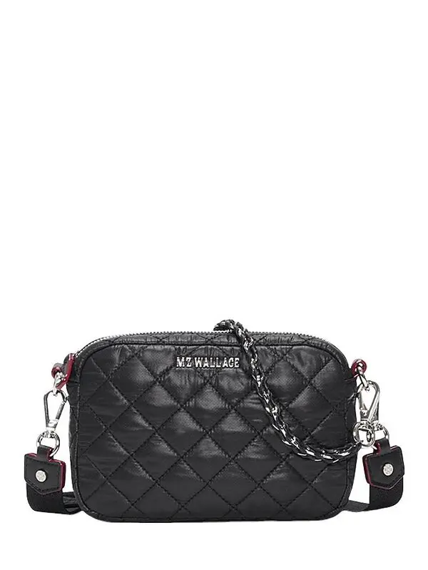 Mz Wallace Mini Crosby Ii Crossbody - Black/silver