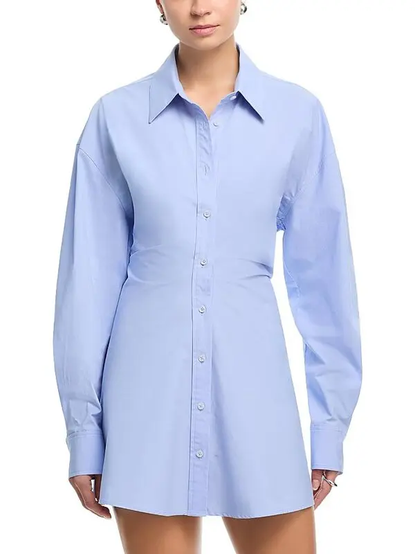 Alexander Wang Long Sleeve Mini Dress - Oxford Blue