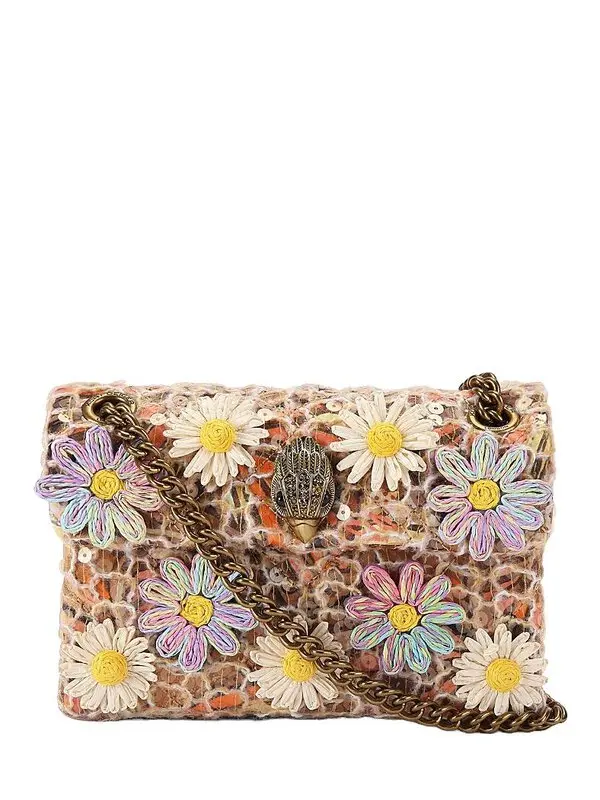 Kurt Geiger Kensington Flowers Mini Crossbody - Open Brown