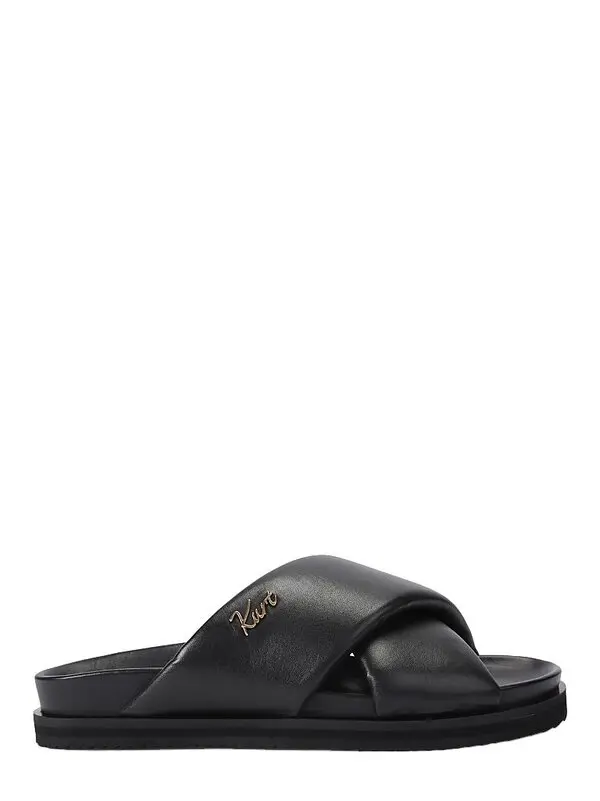 Kurt Geiger Baron Pumped Slide Sandals - Black
