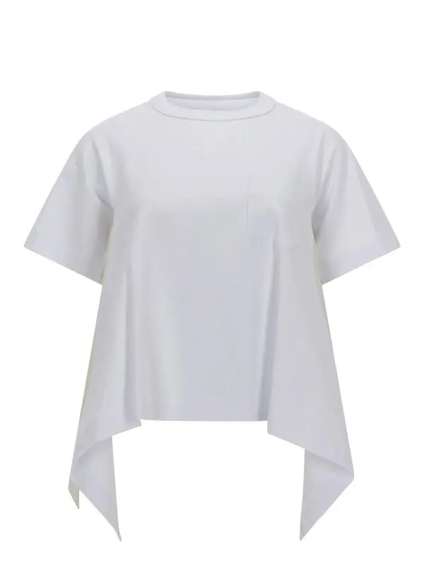 Sacai Draped T-shirt - White