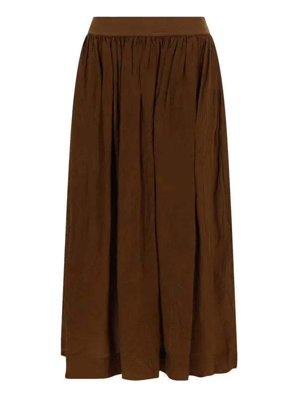 UMA WANG Gillian Midi Skirt - Brown