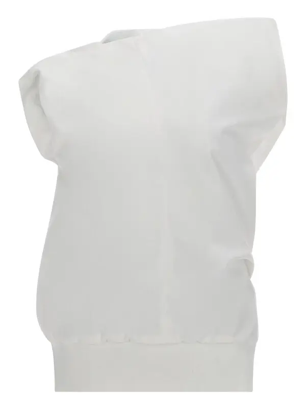 Sacai Asymmetrical Sleeveless Top - White