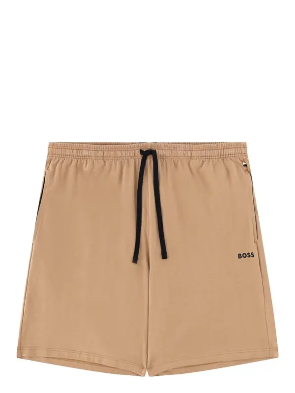 BOSS Shorts With Logo - Beige