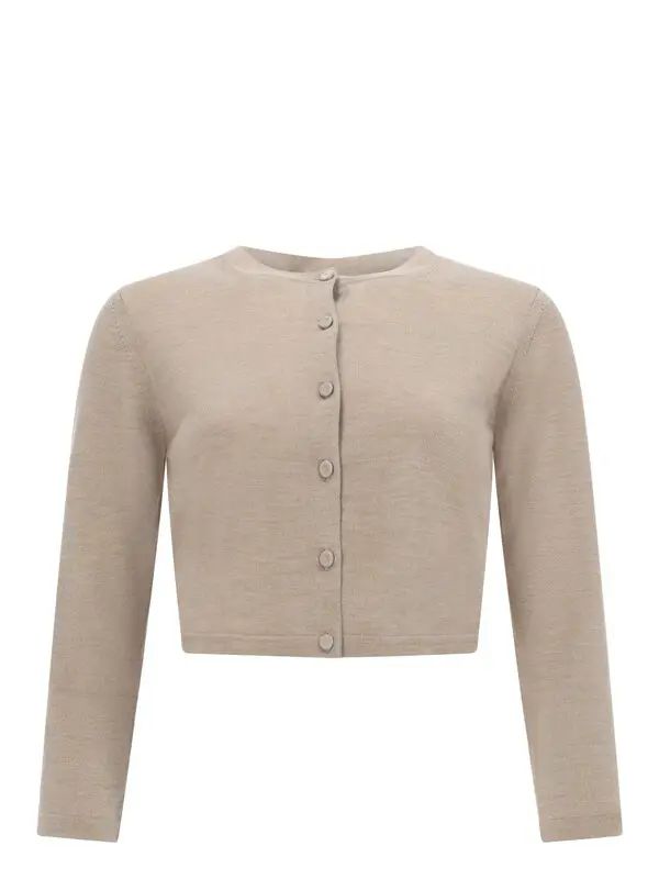 Max Mara Silk Cardigan - Beige