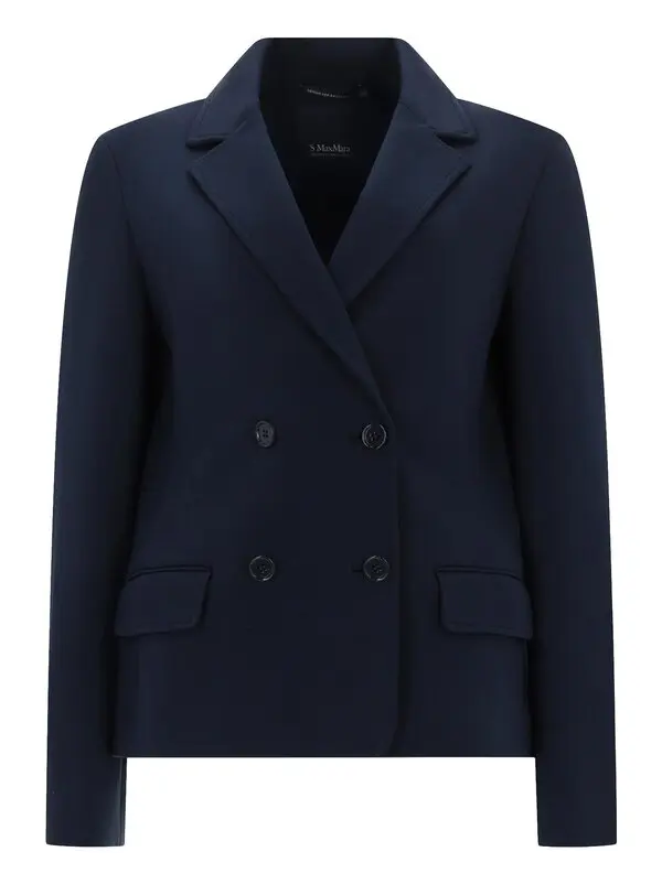 Max Mara Double-breasted Jacket - Blue