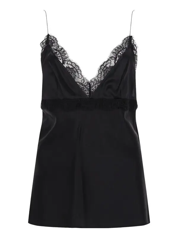 Nina Ricci V-neck Top - Black