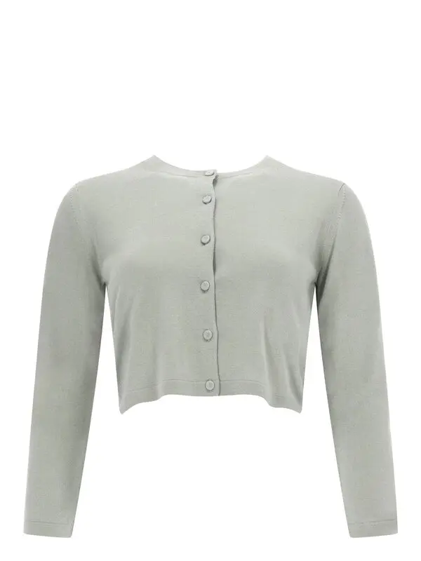 Max Mara Silk Cardigan - Green