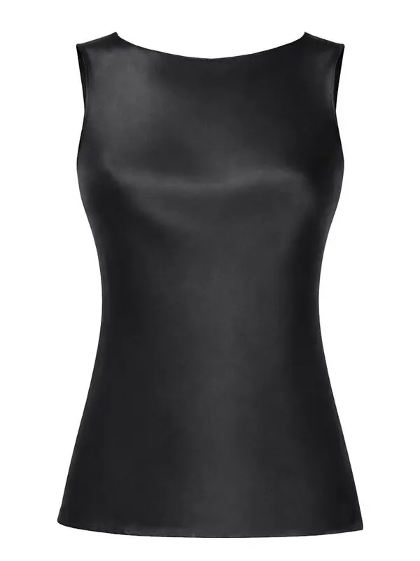 Nina Ricci Silk Draped Top - Black