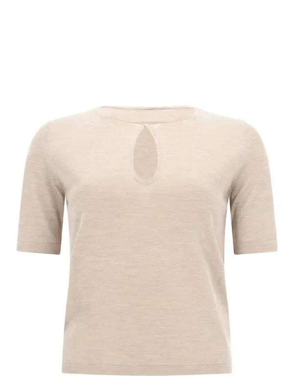 Max Mara Silk Top - Beige