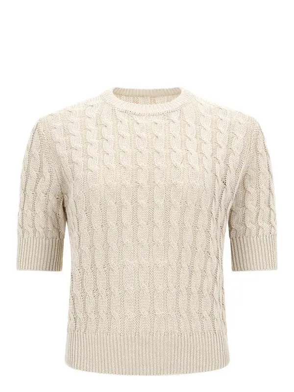 Max Mara Short-sleeve Top - Beige