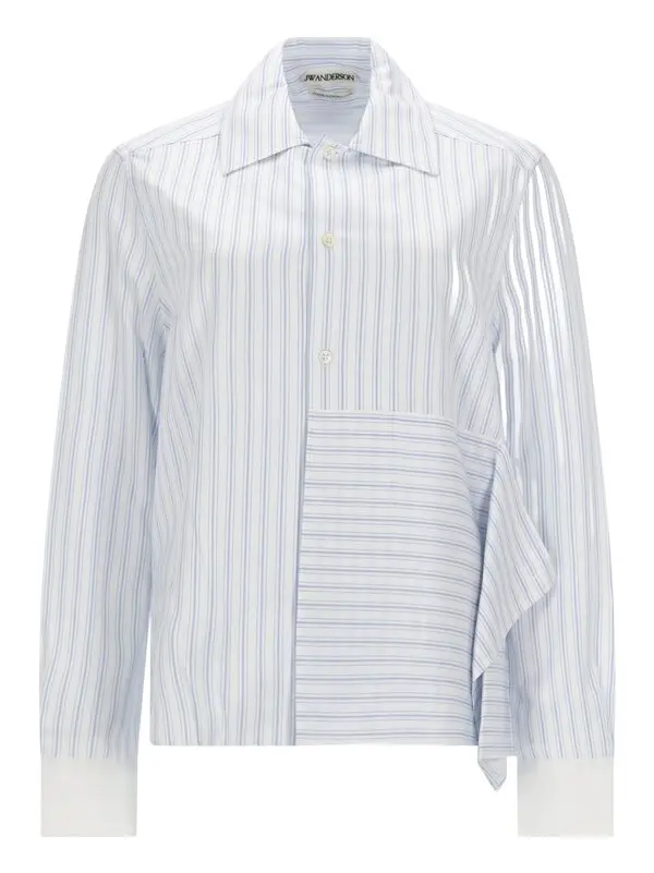 JW Anderson Asymmetrical Draped Shirt - Azure