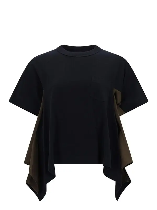 Sacai Draped T-shirt - Multicolour