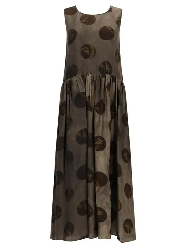 UMA WANG Adral Midi Dress - Brown