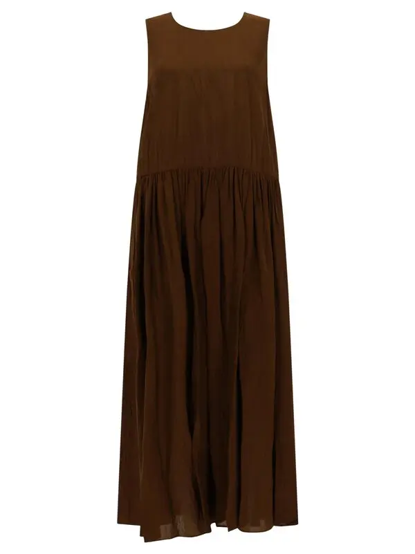 UMA WANG Adral Midi Dress - Brown