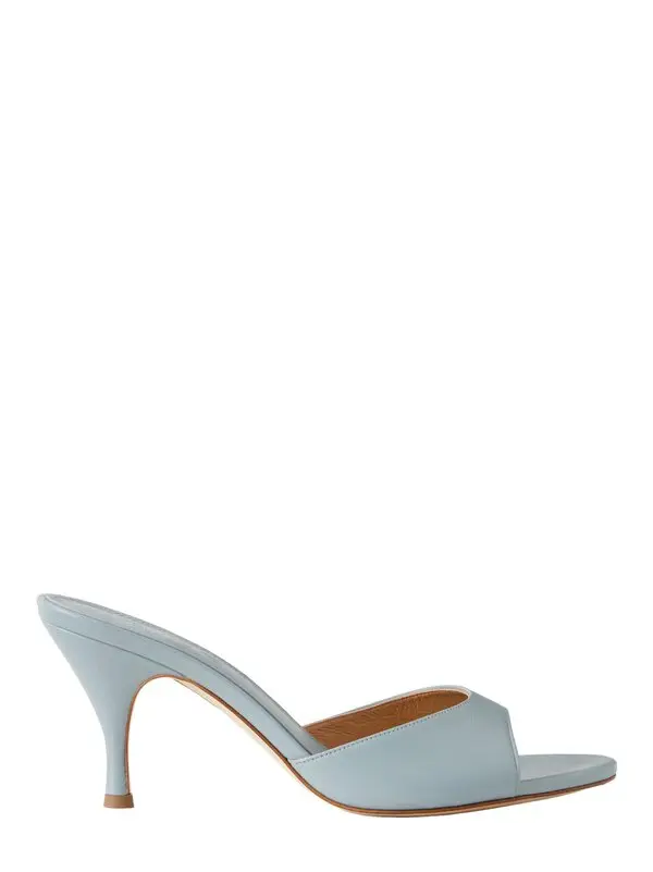AeydĒ Samia Leather Mules - Blue